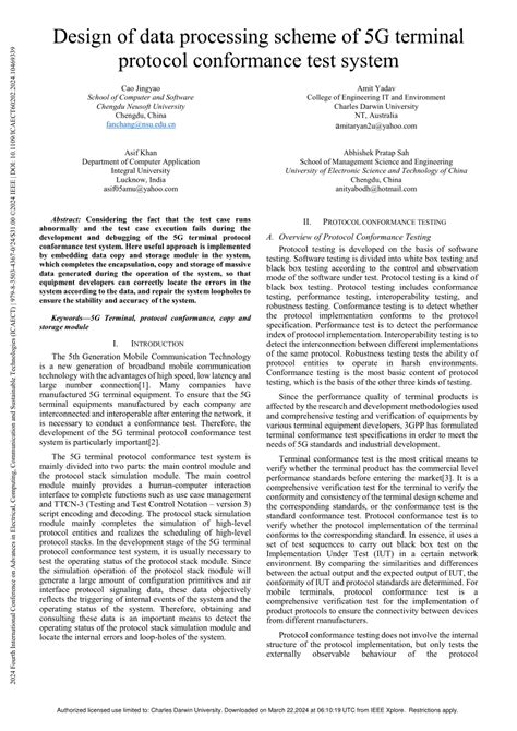 pdf design of data processing scheme of 5g terminal protocol