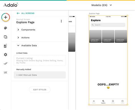 Linked Data Missing From Get Help Adalo