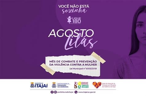 Confira A Programação Da Campanha Agosto Lilás 2021