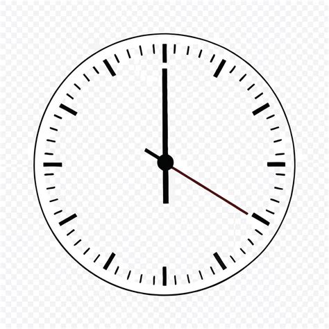 Simple Analog Clock Showing The Time Of Four Oclock Precise Timepiece Design Element 59524296