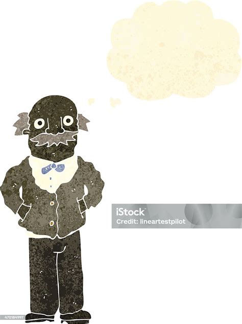 복고풍 말풍선이 있는 오래된 남자 만화 캐릭터 고풍스런에 대한 스톡 벡터 아트 및 기타 이미지 고풍스런 귀여운 기이함 Istock