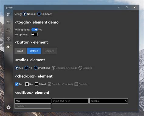 Adding Uwp Theme Sciter