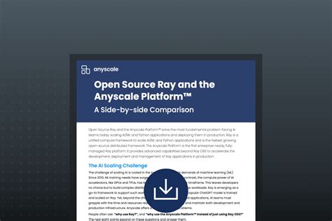 Open Source Ray And The Anyscale Platform