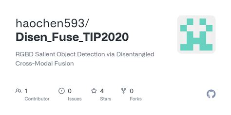 Github Haochen593 Disen Fuse Tip2020 Rgbd Salient Object Detection Via Disentangled Cross