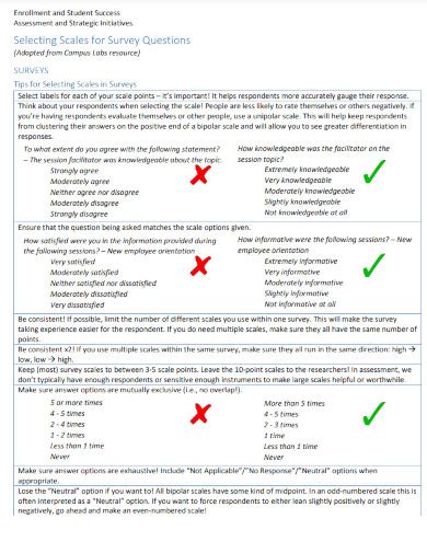 Survey Question Examples To Download