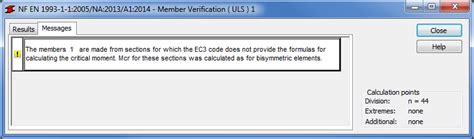 Member Made From Section For Which EC Code Does Not Provide The Formulas For Calculating