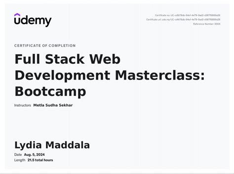Lydia Maddala On Linkedin Webdevelopment Udemy