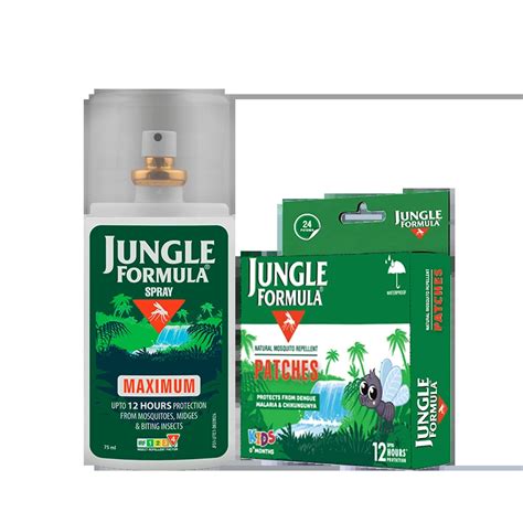Mosquito Repellent Combo Pack Spray Patches Jungle Formula