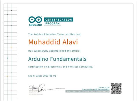 Muhaddid Alavi On Linkedin The Journey With Aurduino Fundamentals Is