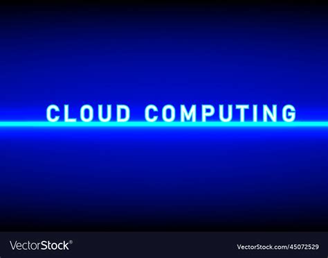 Abstract Background Text Cloud Computing Concept Vector Image
