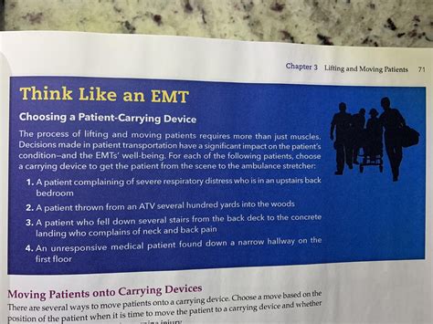 Heres Another “think Like An Emt” From Pearsons “emergency Care” R