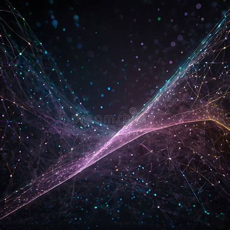 abstract glow futuristic background with intersecting and curving