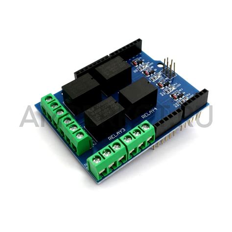 Купить 4 х канальное реле для Arduino Uno