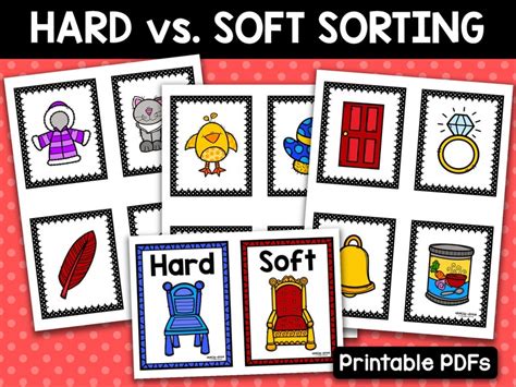 Hard Vs Soft Hard And Soft Sort Hard And Soft Sorting Etsy