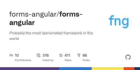 Github Forms Angularforms Angular Probably The Most Opinionated Framework In The World