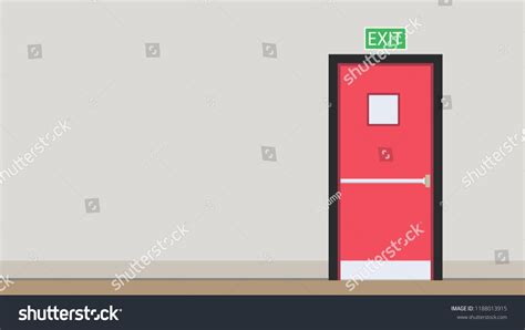 Exit Door Vector Free Space Text Stock Vector Royalty Free 1188013915 Shutterstock