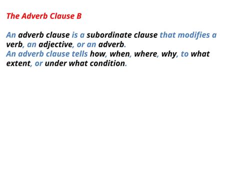 Clause In The Grammar English Language You Should Use Ppt