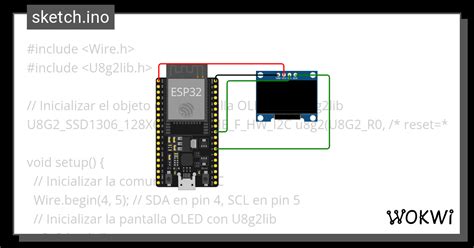 S3p1holamundo U8g2 Wokwi Esp32 Stm32 Arduino Simulator