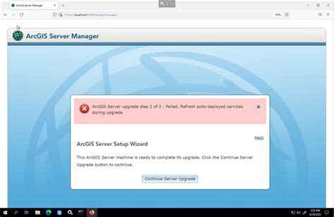ArcGIS Server Upgrade Step 2 Of 2 Failed Refres Esri Community