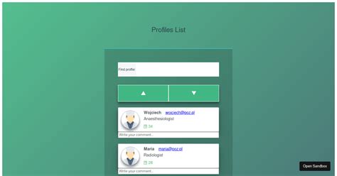 Vuejs Interview Challenge Add And Filter Profiles Codesandbox