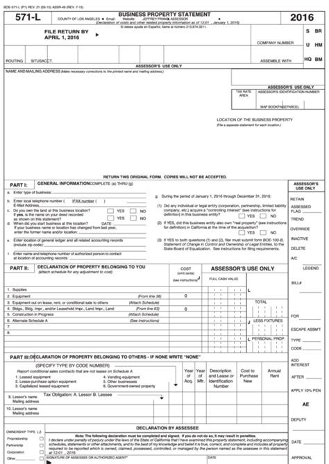 49 California County Assessor Forms And Templates Free To Download In Pdf