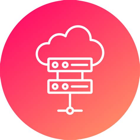 Cloud Database Generic Gradient Fill Icon