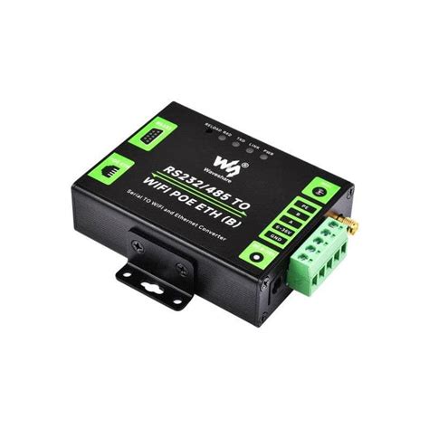 Industrial Serial Server Rs232 485 To Wifi Ethernet Modbus Mqtt Poe