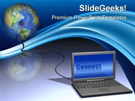 World Connecting Computer Powerpoint Templates And Powerpoint