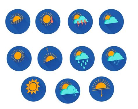 Premium Vector Weather Forecast Concept 3d Set Of Isometric Icons On