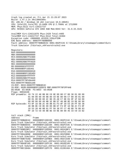 Game Crash Pdf Operating System Families Microsoft Windows
