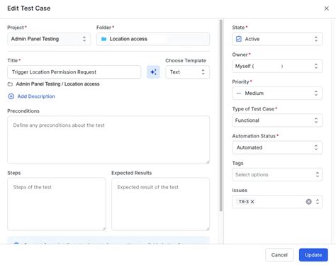 Manage Test Cases In Jira App Browserstack Docs