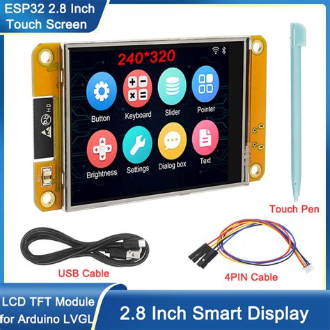 Jual Jets Esp32 28 Inch Screen Development Board For Arduino Lvgl Wifiandbluetooth 240320 Smart