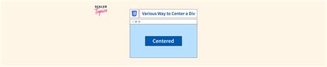 Various Ways To Center A Div In CSS Scaler Topics Various Ways To Center A Div In CSS Scaler Topics