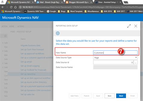 Microsoft Dynamics Nav By Binesh And Shilpa Reporting Data Setup Tool In