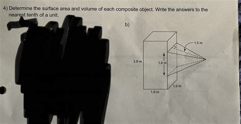 Solved Determine The Surface Area And Volume Of Each
