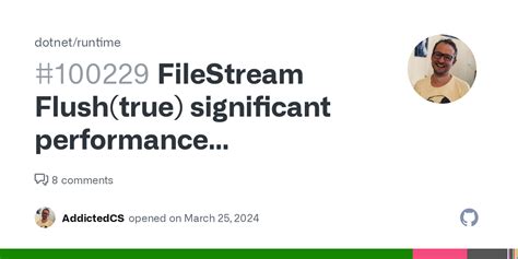 filestream flush true significant performance degradation in 8 when buffer size is bigger