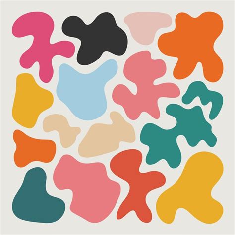 Premium Vector Colorful Abstract Amorphous Shapes