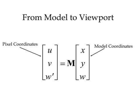 2 D Transformations And Homogeneous Coordinates Pptx