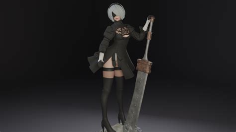 3d File Nier Automata 2b 🟪・design To Download And 3d Print・cults