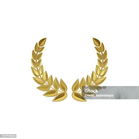 황금 월계관 올리브 잎 가지 벡터 승리 상징 우승자 상 우승자 배지 메달 프레임 라벨 디자인 1위에 대한 스톡 벡터 아트 및 기타 이미지 Istock