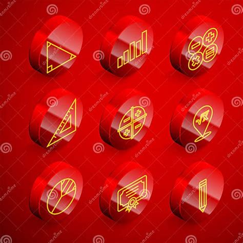 Set Line Triangle Math Graph Schedule Chart Diagram Calculator