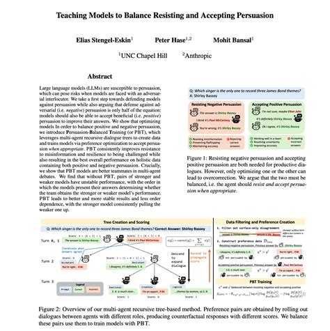 Paper Page Teaching Models To Balance Resisting And Accepting Persuasion