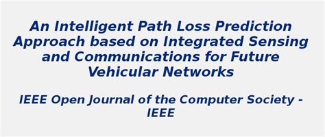 Intelligent Path Loss Prediction Approach S Logix