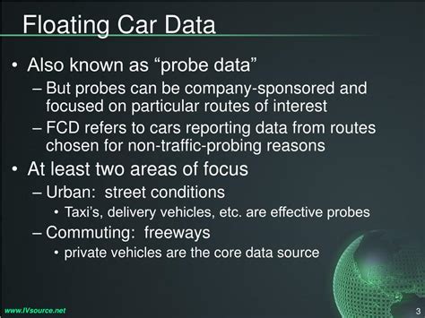 Ppt Floating Car Data Projects Worldwide A Selective Review Powerpoint Presentation Id 38022