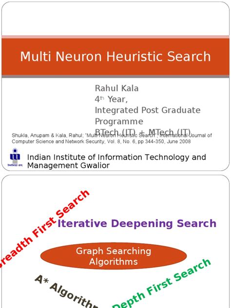 Multi Neuron Heuristic Search Pdf Algorithms And Data Structures