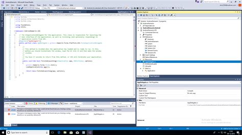 C Appxamlcs And Mainpagexamlcs Cannot Be Included In Solutions