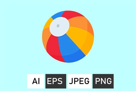 Colorful Beach Ball Graphic By Adiwarna Studio · Creative Fabrica