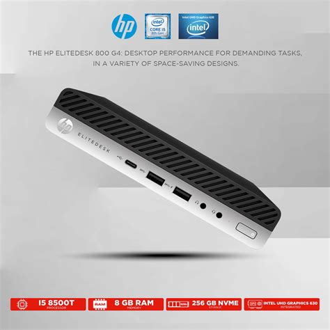 TGPC HP EliteDesk 800 G4 Mini PC Intel Core I5 8th Gen 8GB RAM 256 NVME PRELOVED