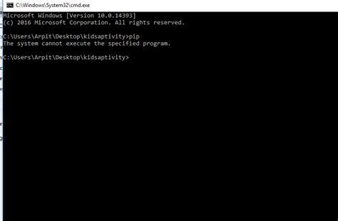 Fix Python Pip The System Cannot Execute The Specified Program In