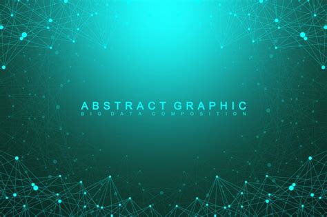 Premium Vector Abstract Molecule Background